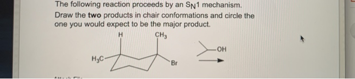 Solved The following reaction proceeds by an SN1 mechanism. | Chegg.com