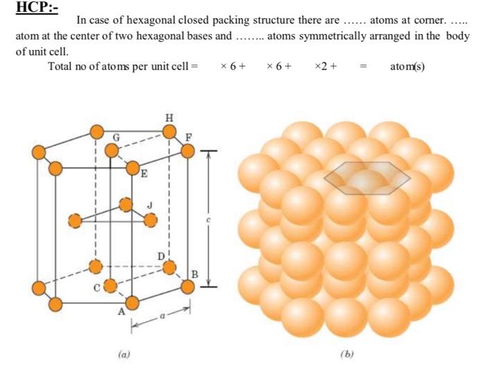 Solved BCC:- In body centered cubic structure each one atom | Chegg.com