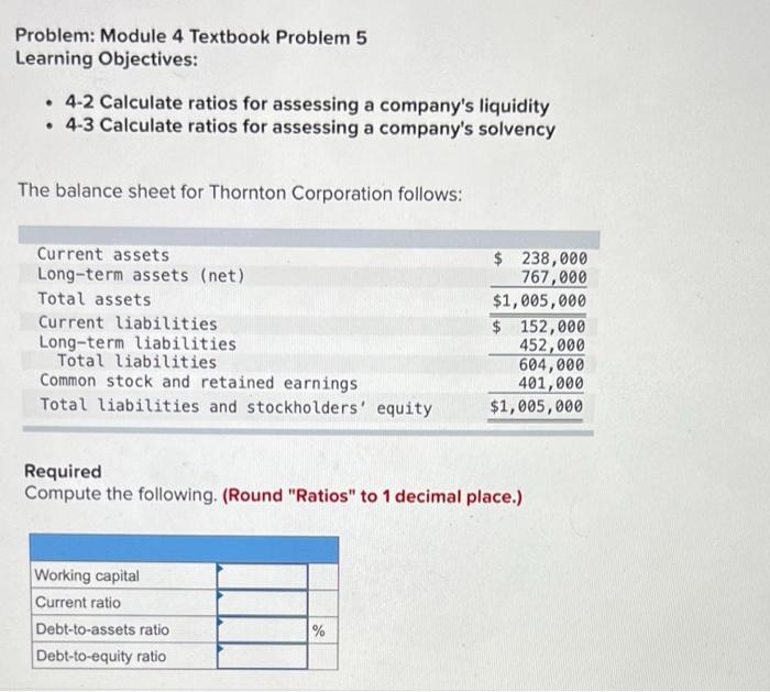 Solved Problem: Module 4 Textbook Problem 5 Learning | Chegg.com