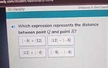 Solved Which expression represents the distancebetween point | Chegg.com