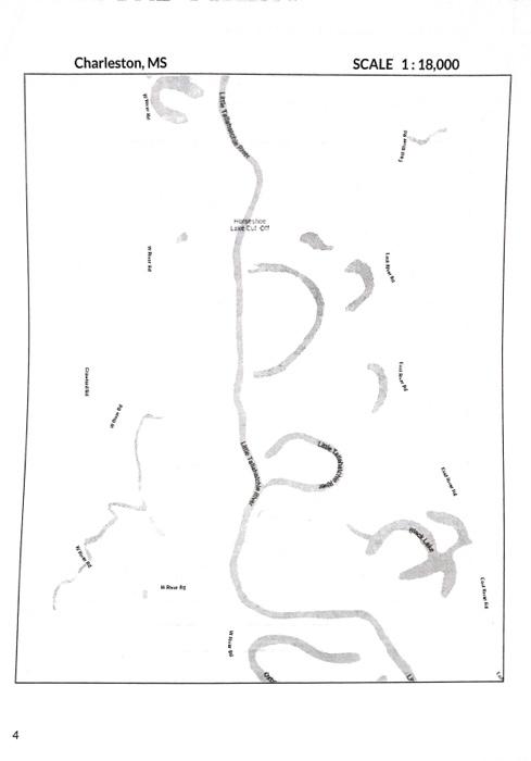 Solved Part B: Use the Charleston, Mississippi Map (pg. 4) | Chegg.com