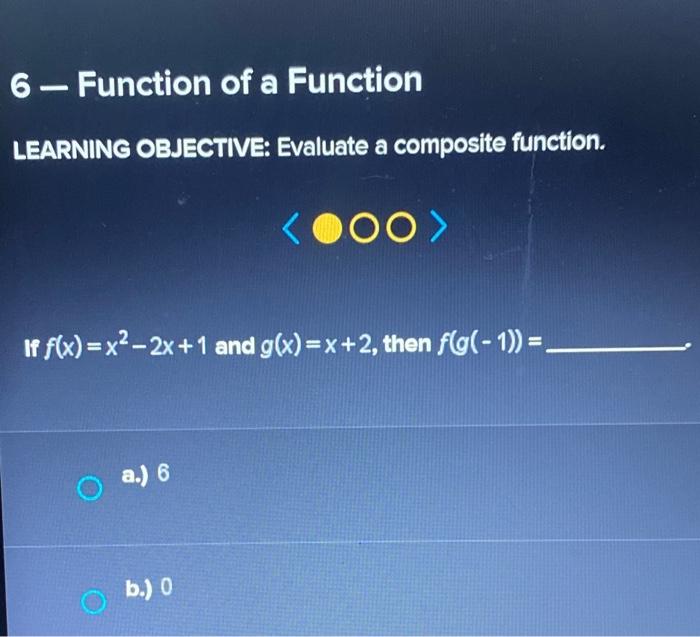 Solved LEARNING OBJECTIVE: Evaluate a composite function. If | Chegg.com