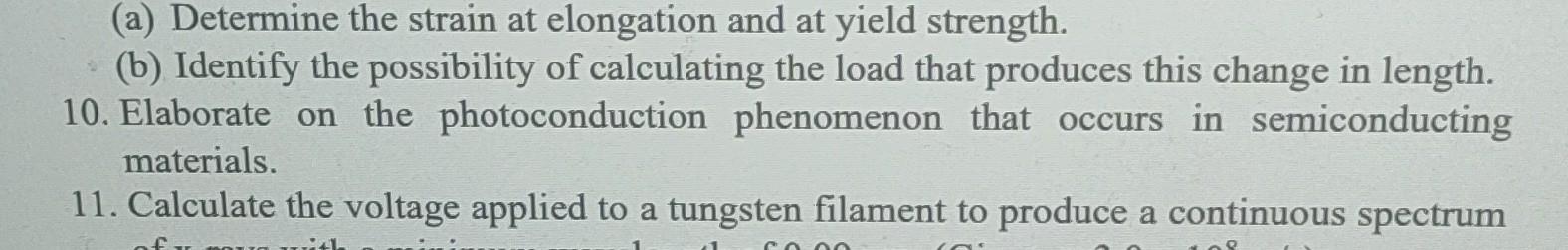 Solved (a) Determine the strain at elongation and at yield | Chegg.com