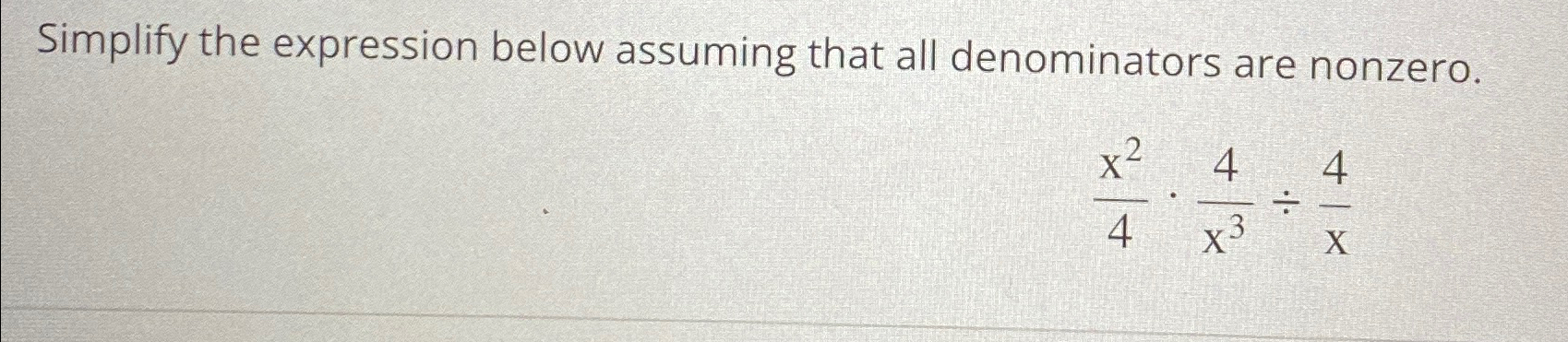 Solved Simplify the expression below assuming that all | Chegg.com
