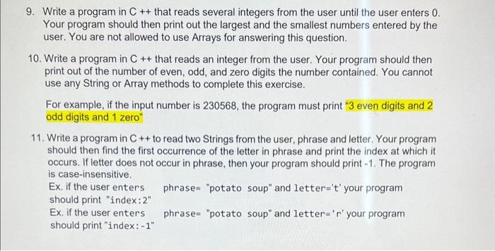 Solved 9 Write A Program In C That Reads Several Integers 8909