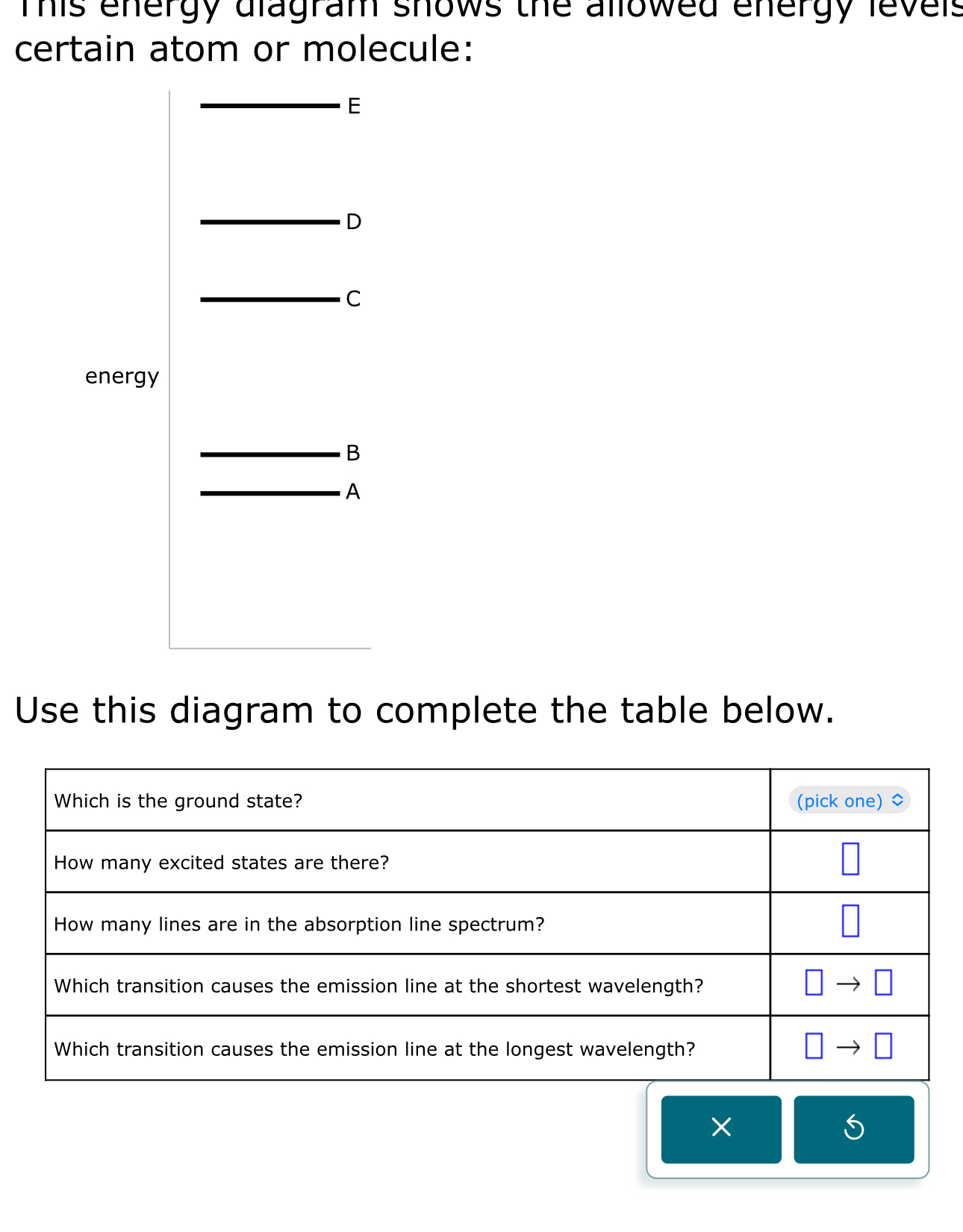 Solved certain atom or molecule:Use this diagram to complete | Chegg.com