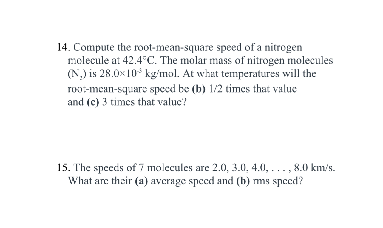 Solved SHOW ALL WORK PLEASE! :) Compute the root-mean-square | Chegg.com