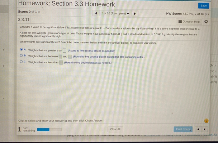 Solved Homework Section 3 3 Homework Save Score 0 Of 1 Pt