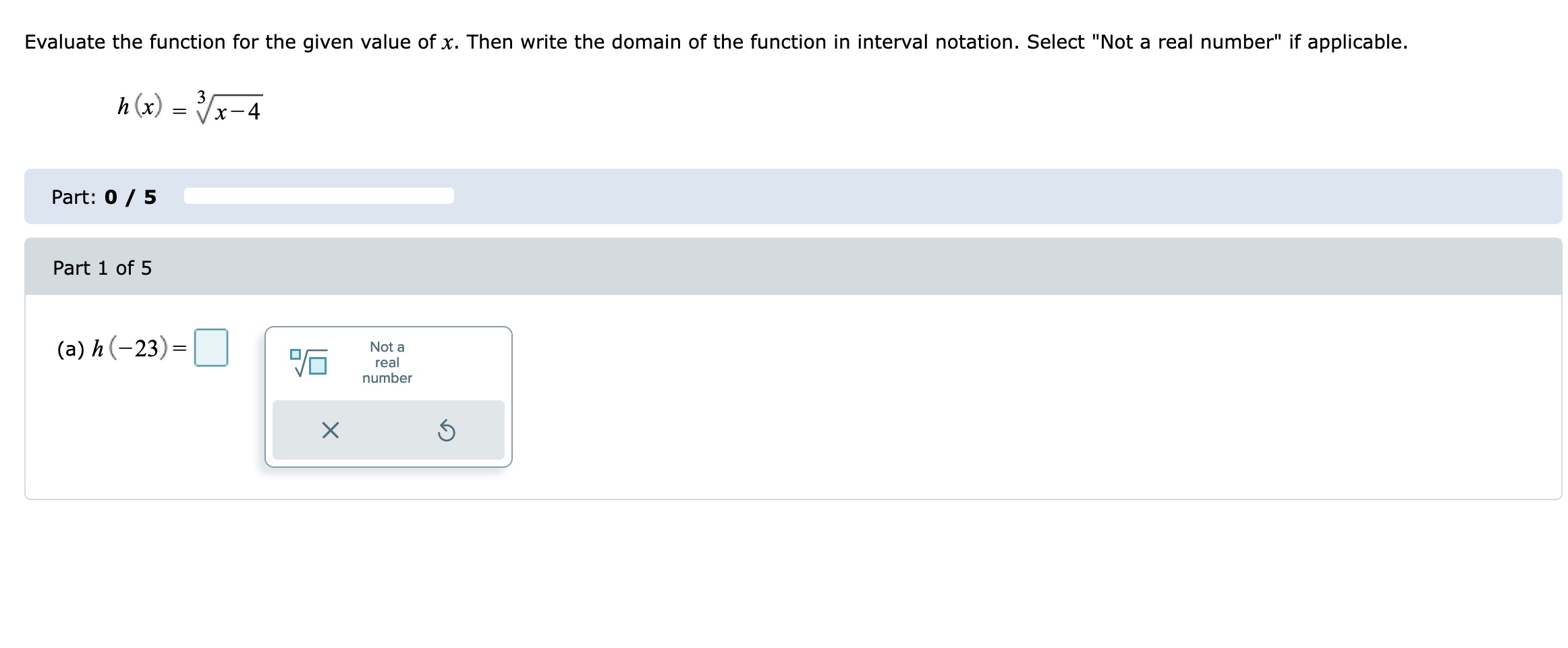 Solved Evaluate the function for the given value of x. ﻿Then | Chegg.com