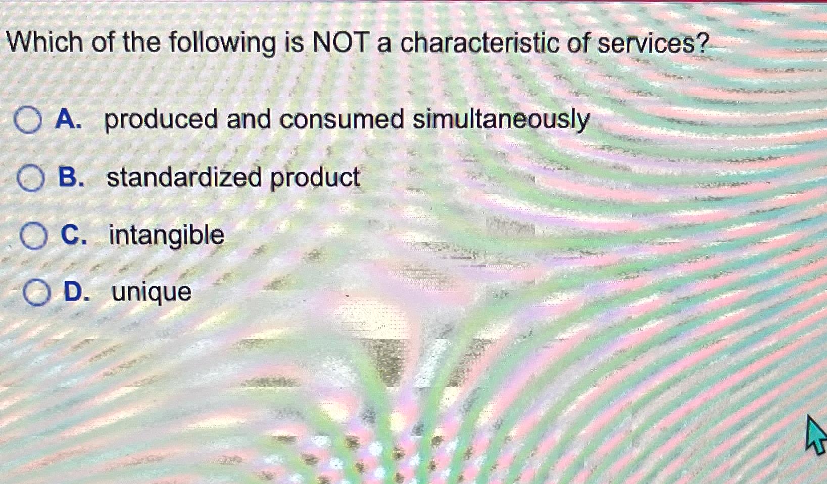 Solved Which of the following is NOT a characteristic of | Chegg.com