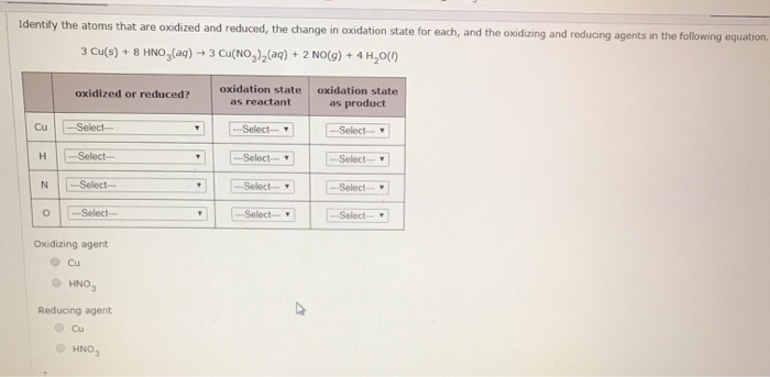 Solved Identify the atoms that are oxidized and reduced, the | Chegg.com