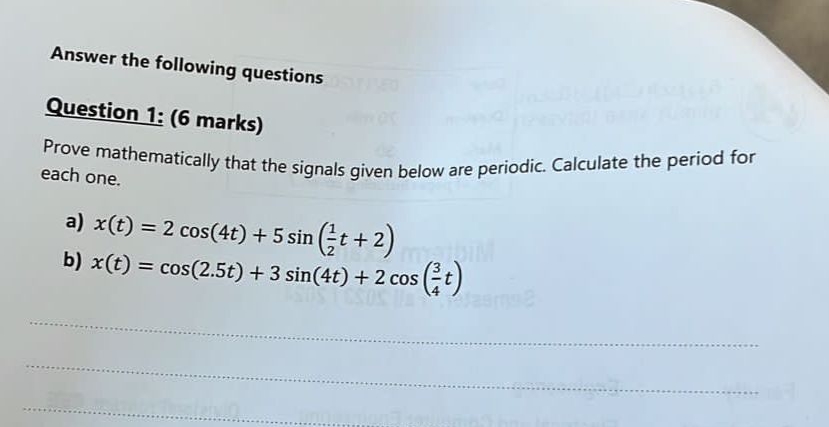 Solved Answer the following questionsQuestion 1: (6 | Chegg.com Solved Answer the following questionsQuestion 1: (6 | Chegg.com