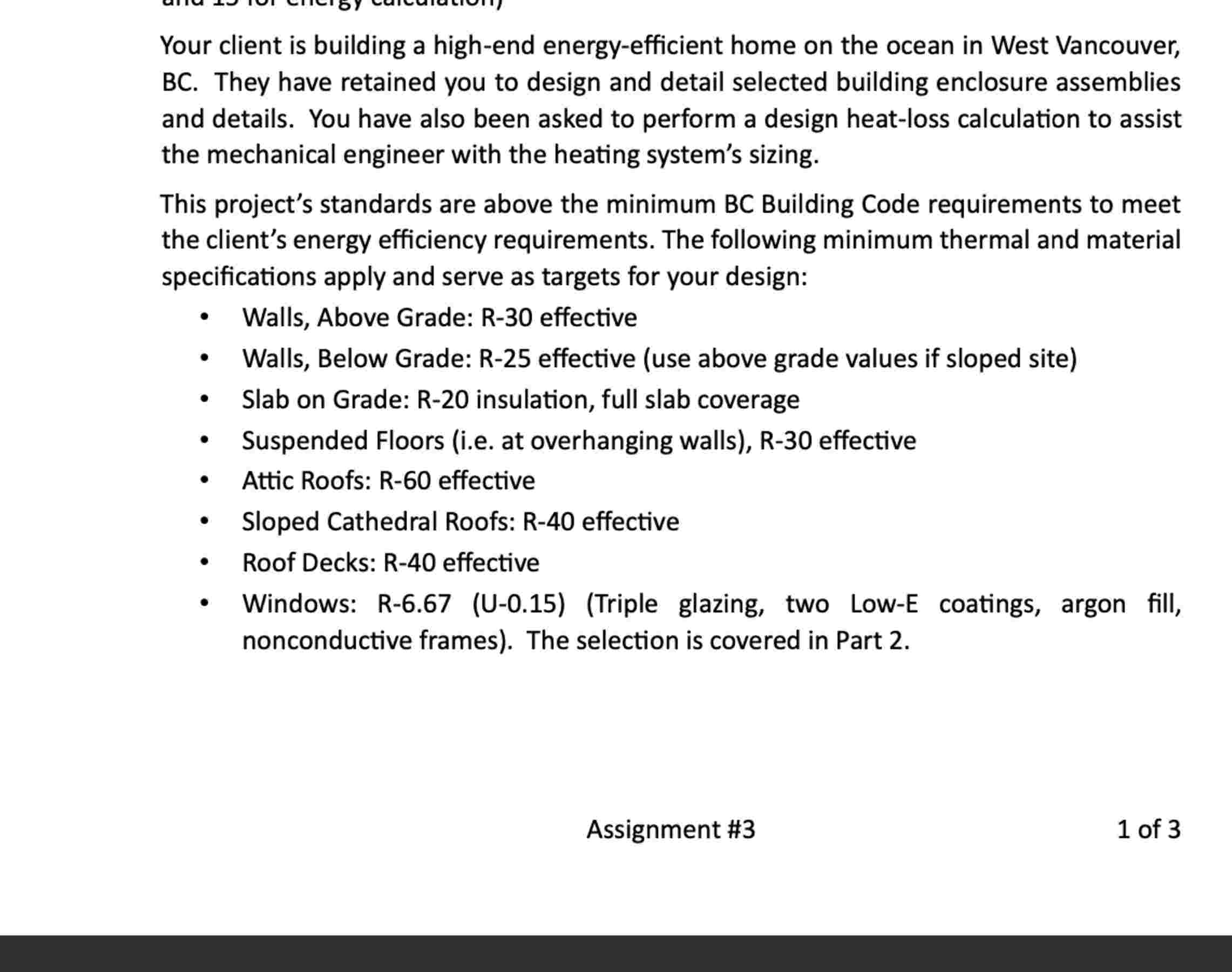 Your client is building a high-end energy-efficient | Chegg.com