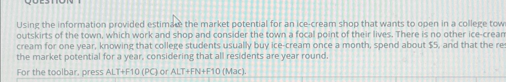 Solved Using the information provided estimate the market | Chegg.com