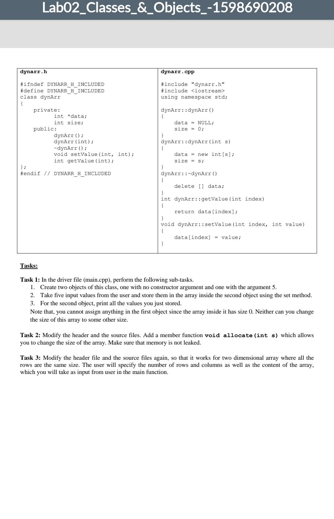 Solved Recall the task3 in the lab 002 to allocate memory | Chegg.com