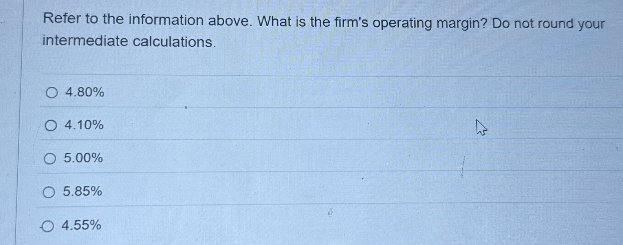 Solved Refer to the information above. What is the firm's | Chegg.com