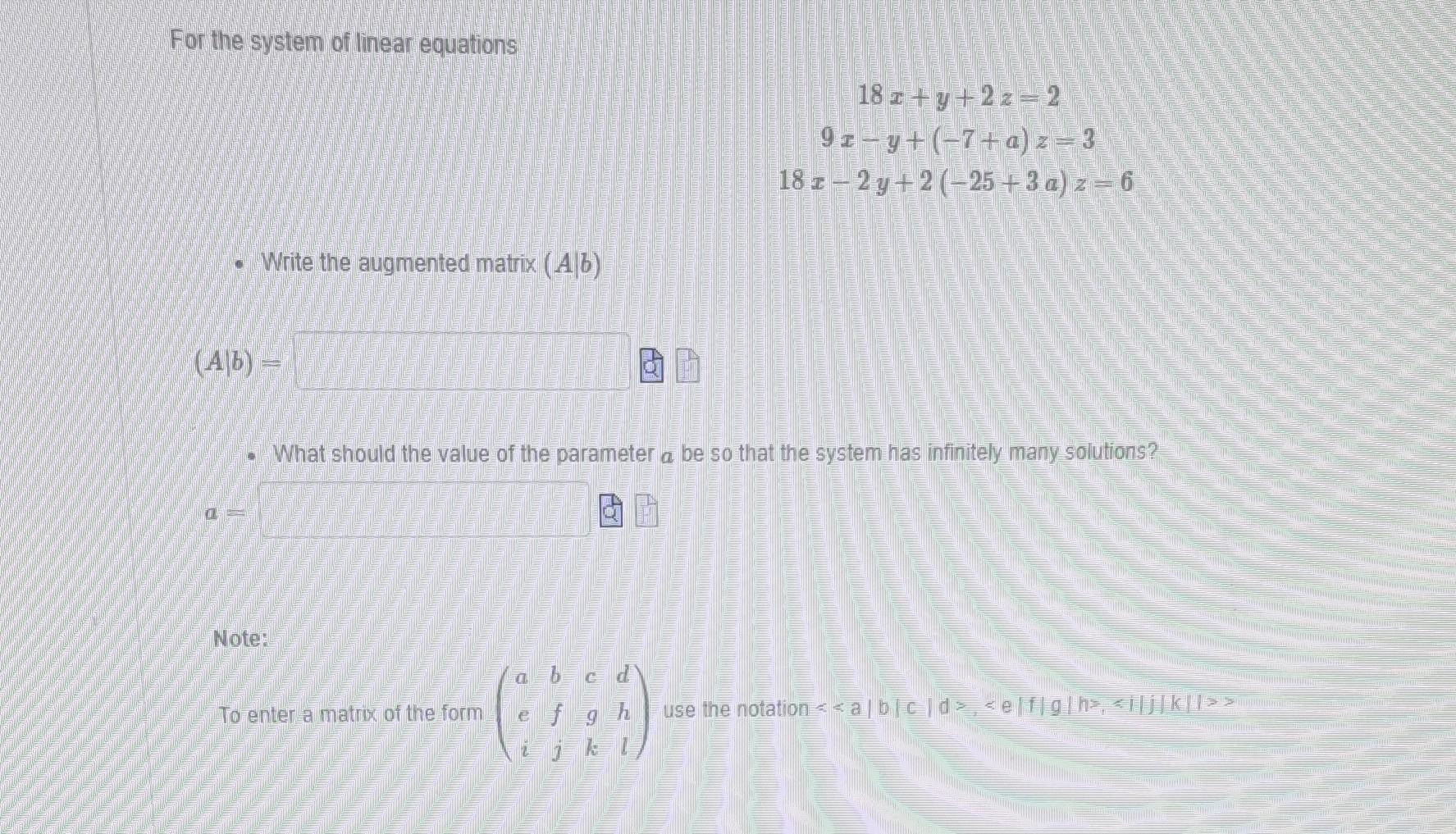 Solved For the system of linear equations | Chegg.com