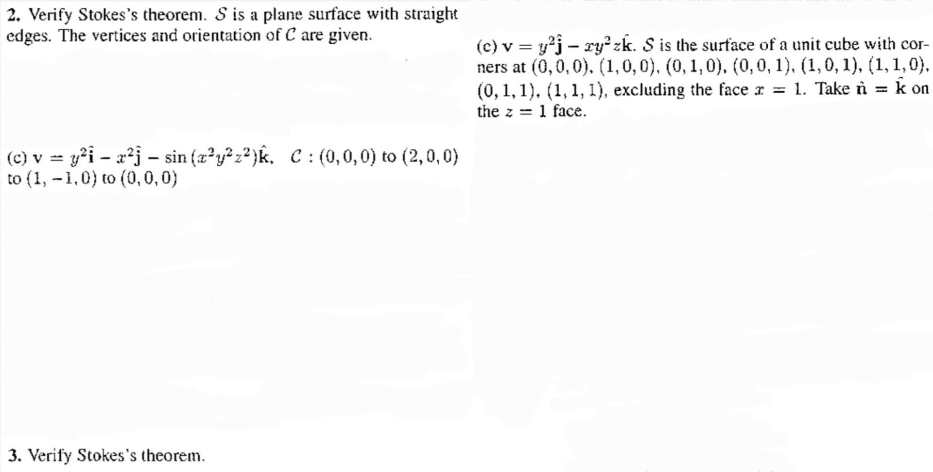 Solved 2. Verify Stokes's theorem. S is a plane surface with | Chegg.com