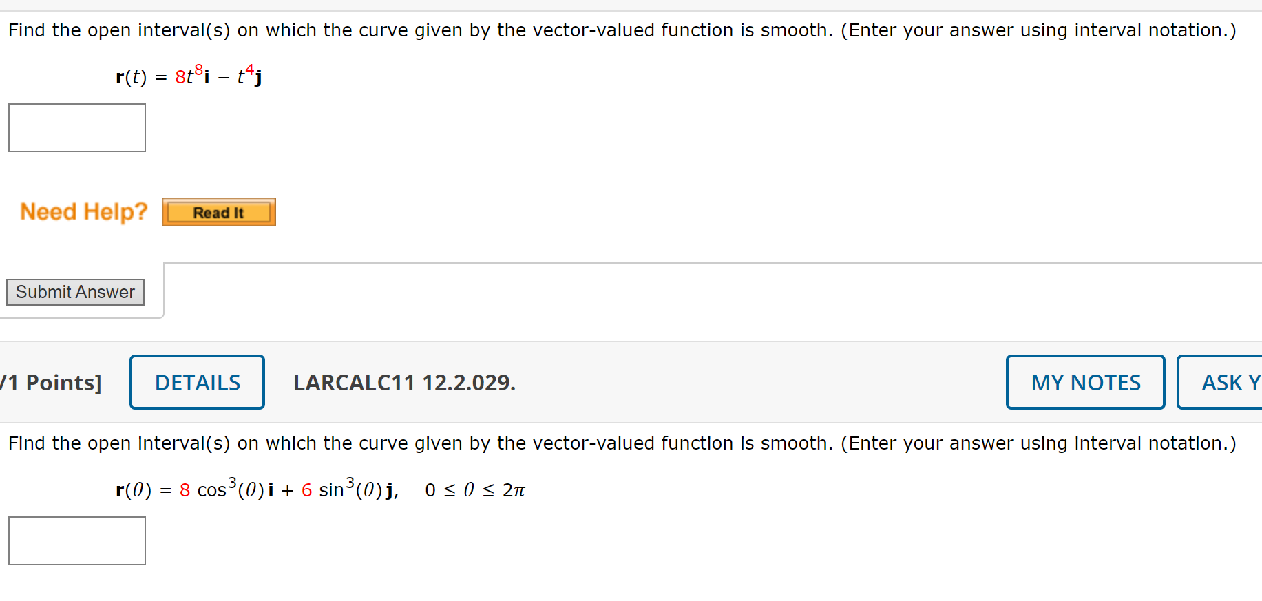 Solved Find the open interval(s) ﻿on which the curve given | Chegg.com