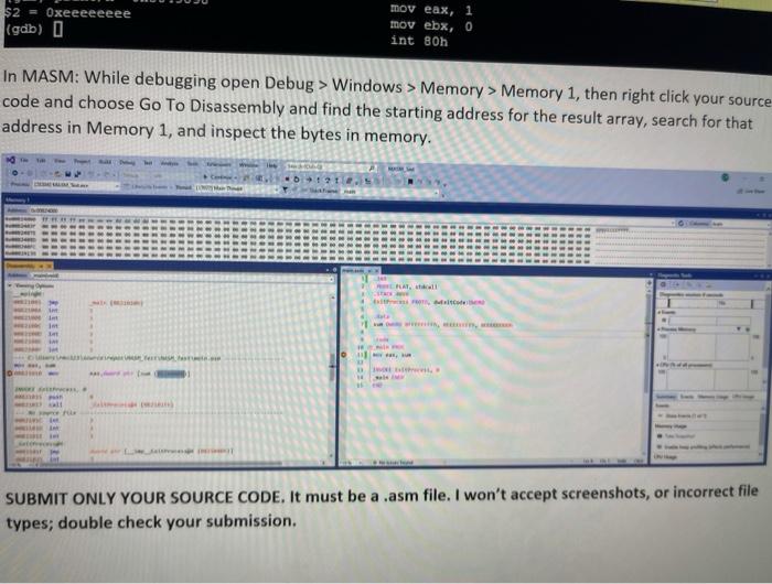 Solved Programming Assignment 1 - MASM/NASM Write a program | Chegg.com