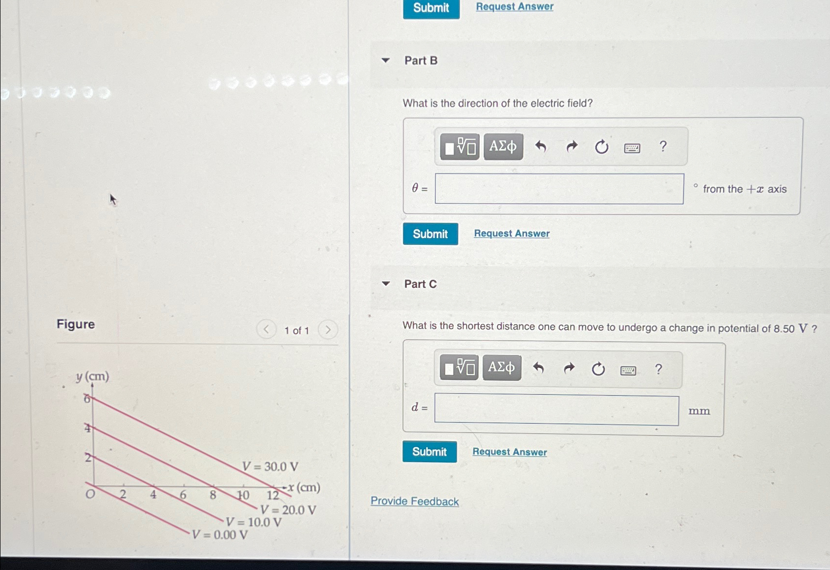 Solved Request AnswerPart BWhat is the direction of the | Chegg.com