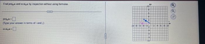 Solved Find proju and scalvu by inspection without using | Chegg.com