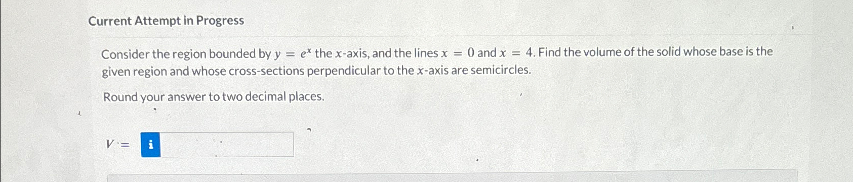 Solved Current Attempt in ProgressConsider the region | Chegg.com