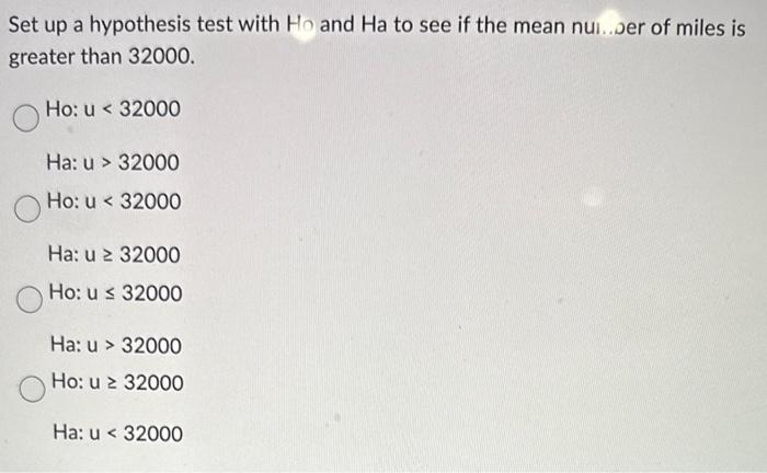 Solved Set up a hypothesis test with Ho and Ha to see if the | Chegg.com