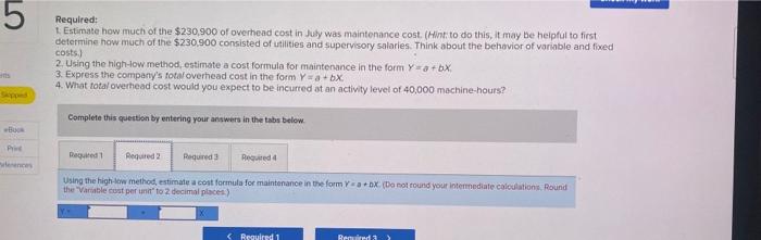 Solved Problem 6A-8 High-Low Method; Predicting Cost | Chegg.com