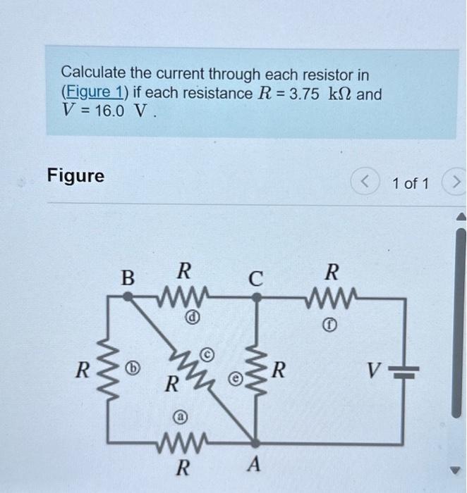 Solved Calculate the current through each resistor in | Chegg.com