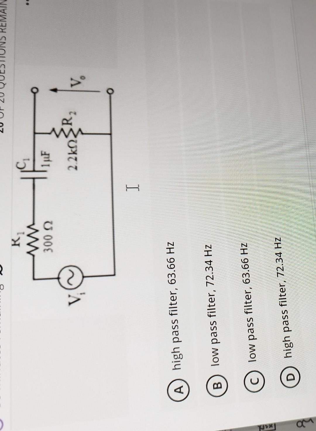 Solved The cut-off frequency of a first-order(single-pole) | Chegg.com