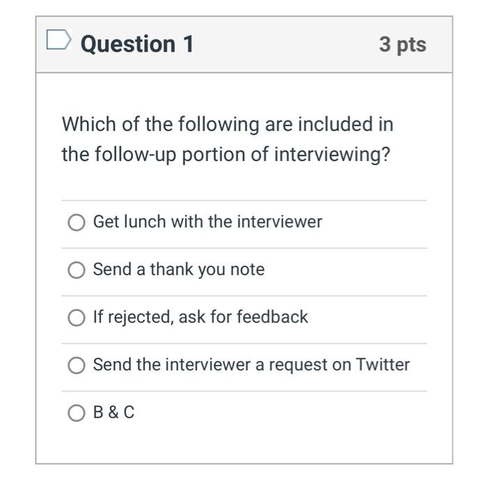 Question 1 3 pts Which of the following are included | Chegg.com