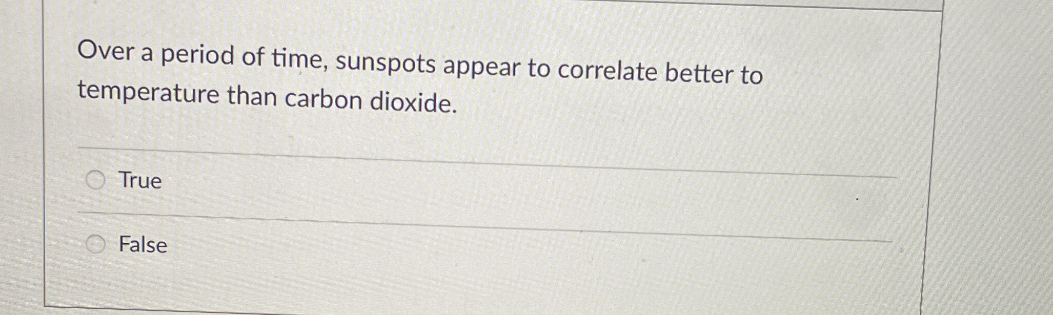 Solved Over a period of time, sunspots appear to correlate | Chegg.com