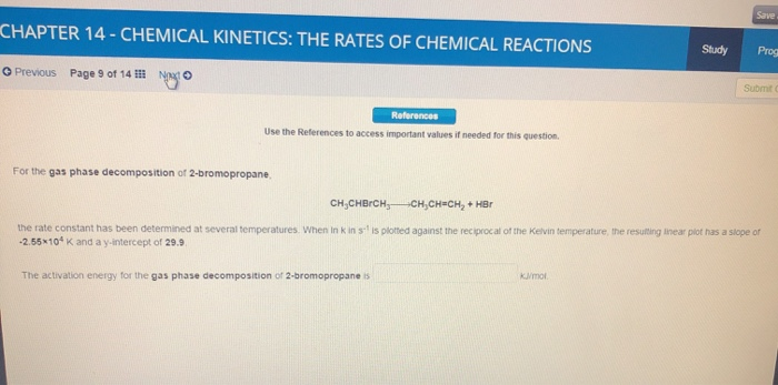 Solved CHAPTER 14 - CHEMICAL KINETICS: THE RATES OF CHEMICAL | Chegg.com