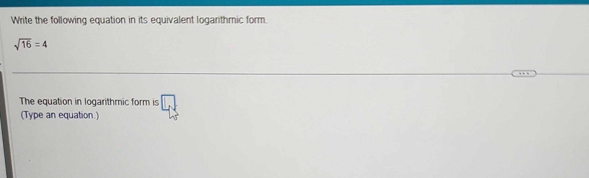 Solved Write the following equation in its equivalent | Chegg.com