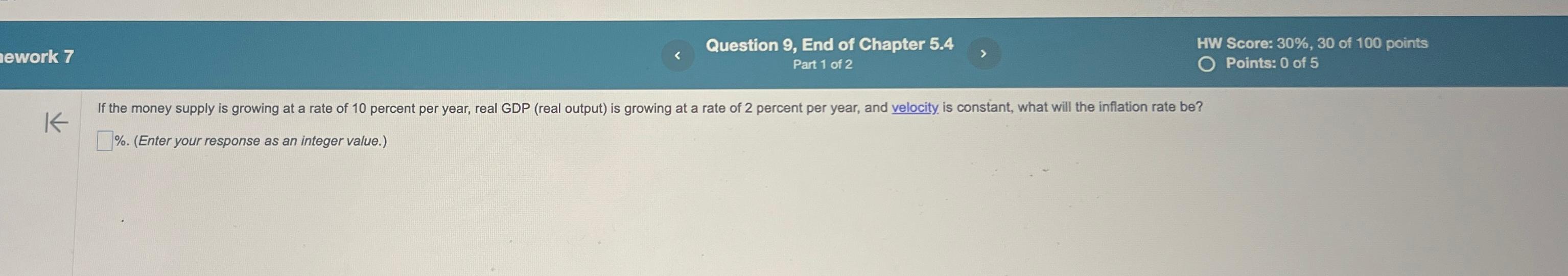 Solved lework 7Question 9, End of Chapter 5.4HW Score: | Chegg.com Solved lework 7Question 9, End of Chapter 5.4HW Score: | Chegg.com