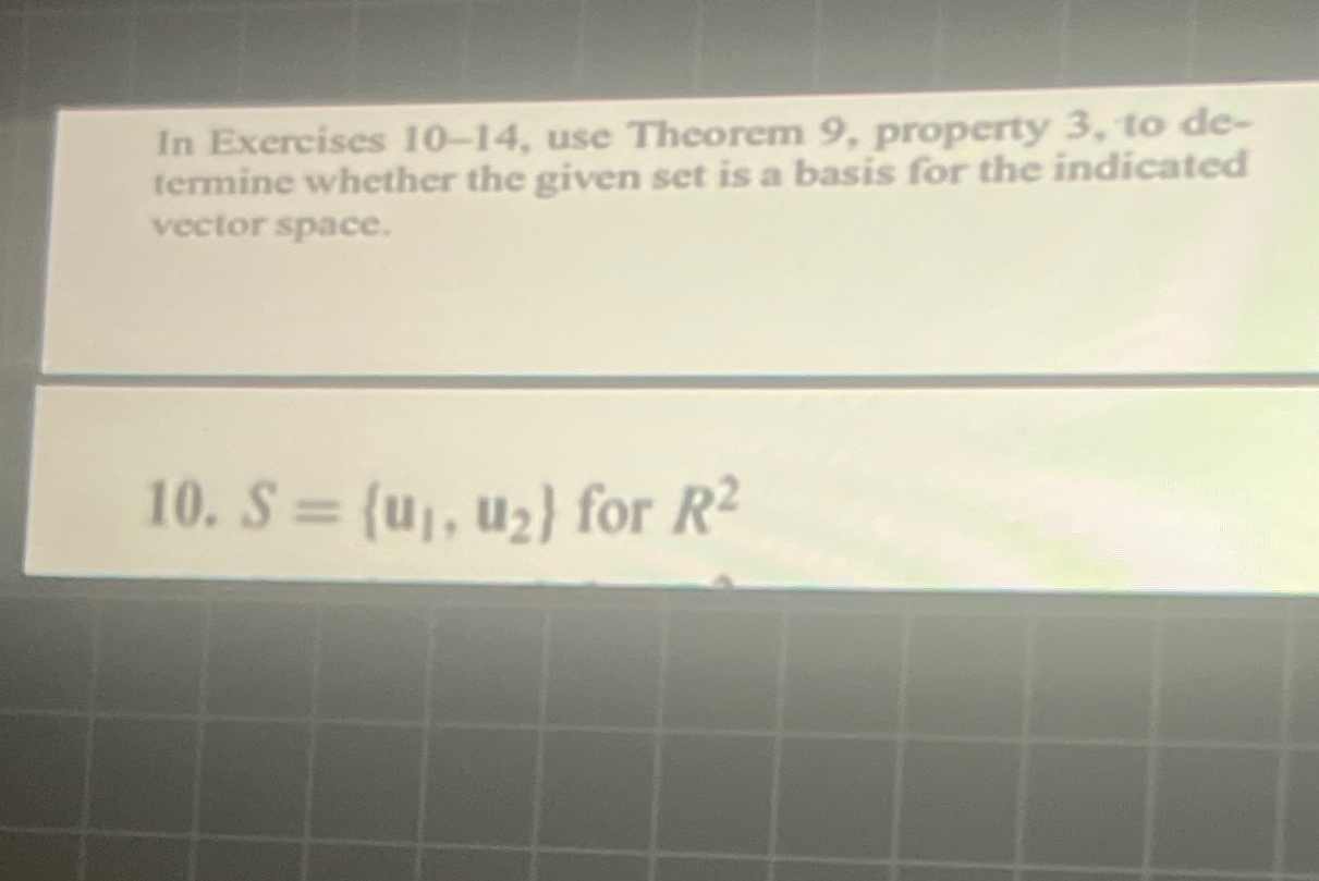 Solved In Exercises 10-14, ﻿use Theorem 9, ﻿property 3, ﻿to | Chegg.com