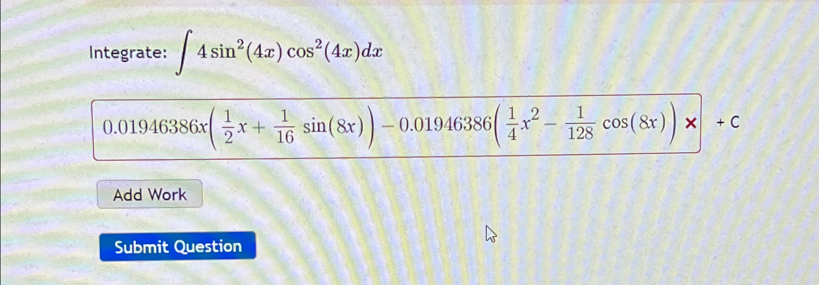 Solved Integrate: | Chegg.com