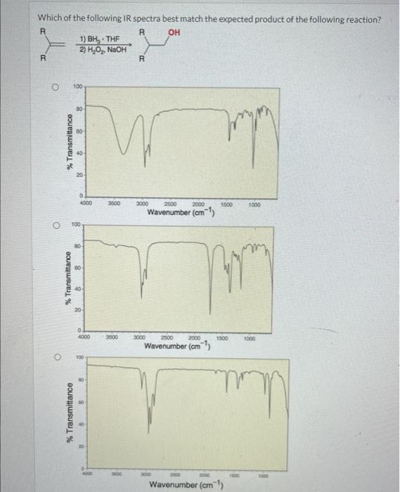 Solved Which of the following IR spectra best match the | Chegg.com Solved Which of the following IR spectra best match the | Chegg.com