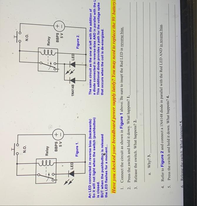 Solved An LED connected in reverse bias (backwards) The same | Chegg.com