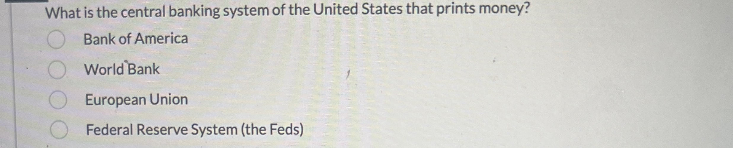 Solved What is the central banking system of the United | Chegg.com