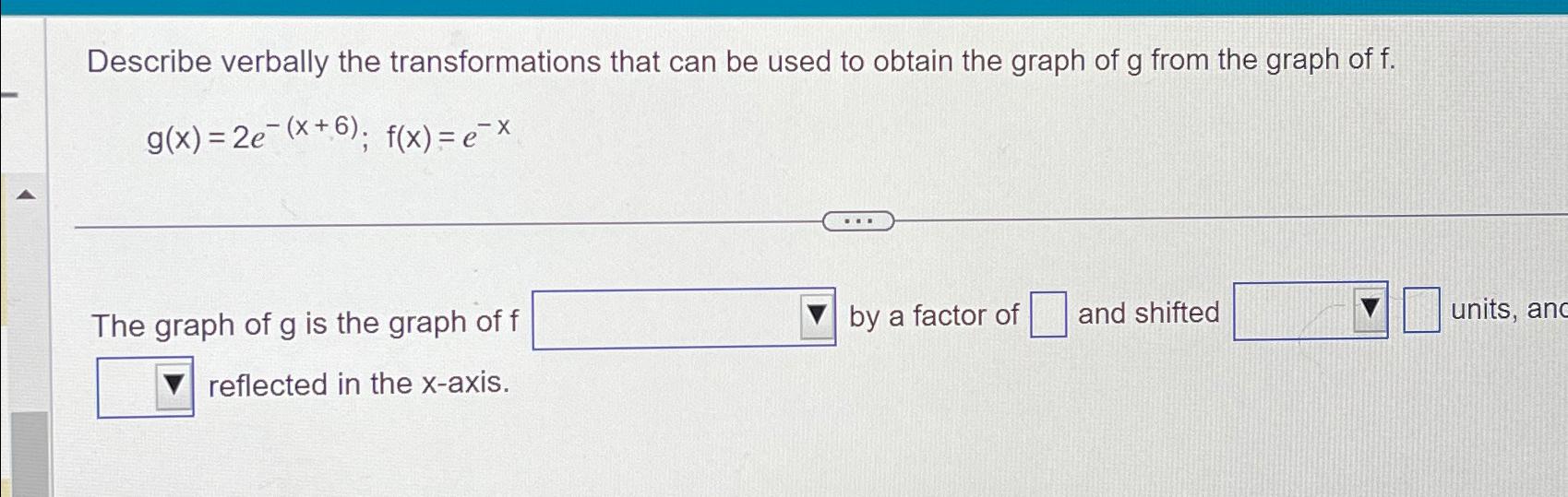 Solved Describe verbally the transformations that can be | Chegg.com