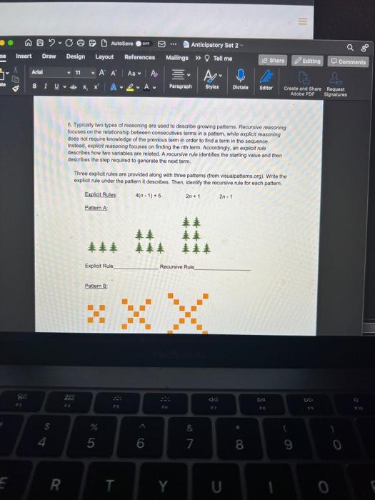 Solved match the explicit rule with the correct pattern and | Chegg.com