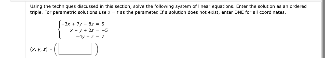 Solved Using the techniques discussed in this section, solve | Chegg.com