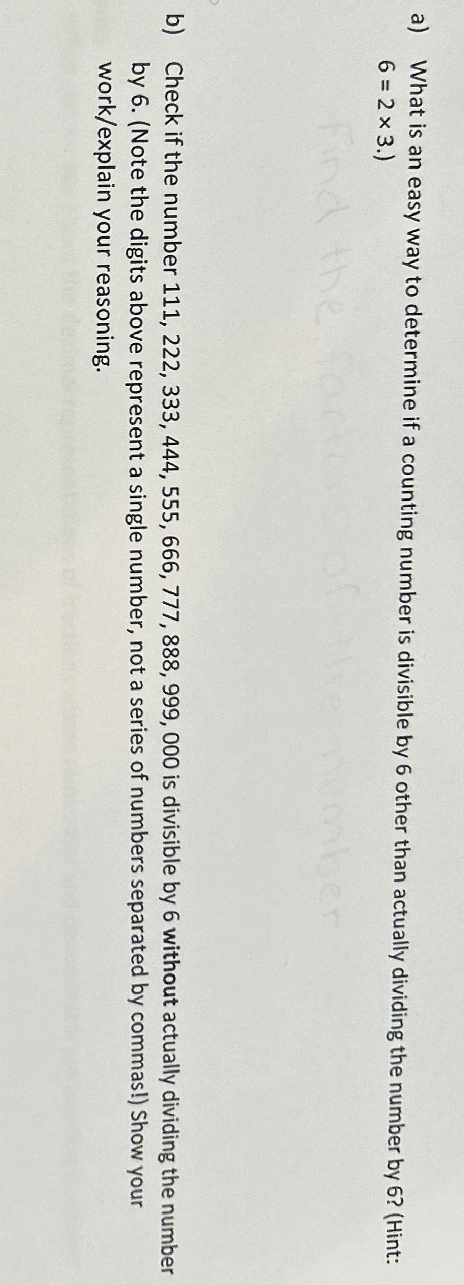 Solved a) ﻿What is an easy way to determine if a counting | Chegg.com