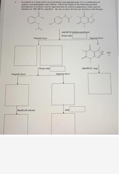 Solved 1 Exeedridged to treached of Aspirin, Acetaminophes | Chegg.com