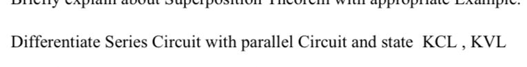 Solved Differentiate Series Circuit with parallel Circuit | Chegg.com