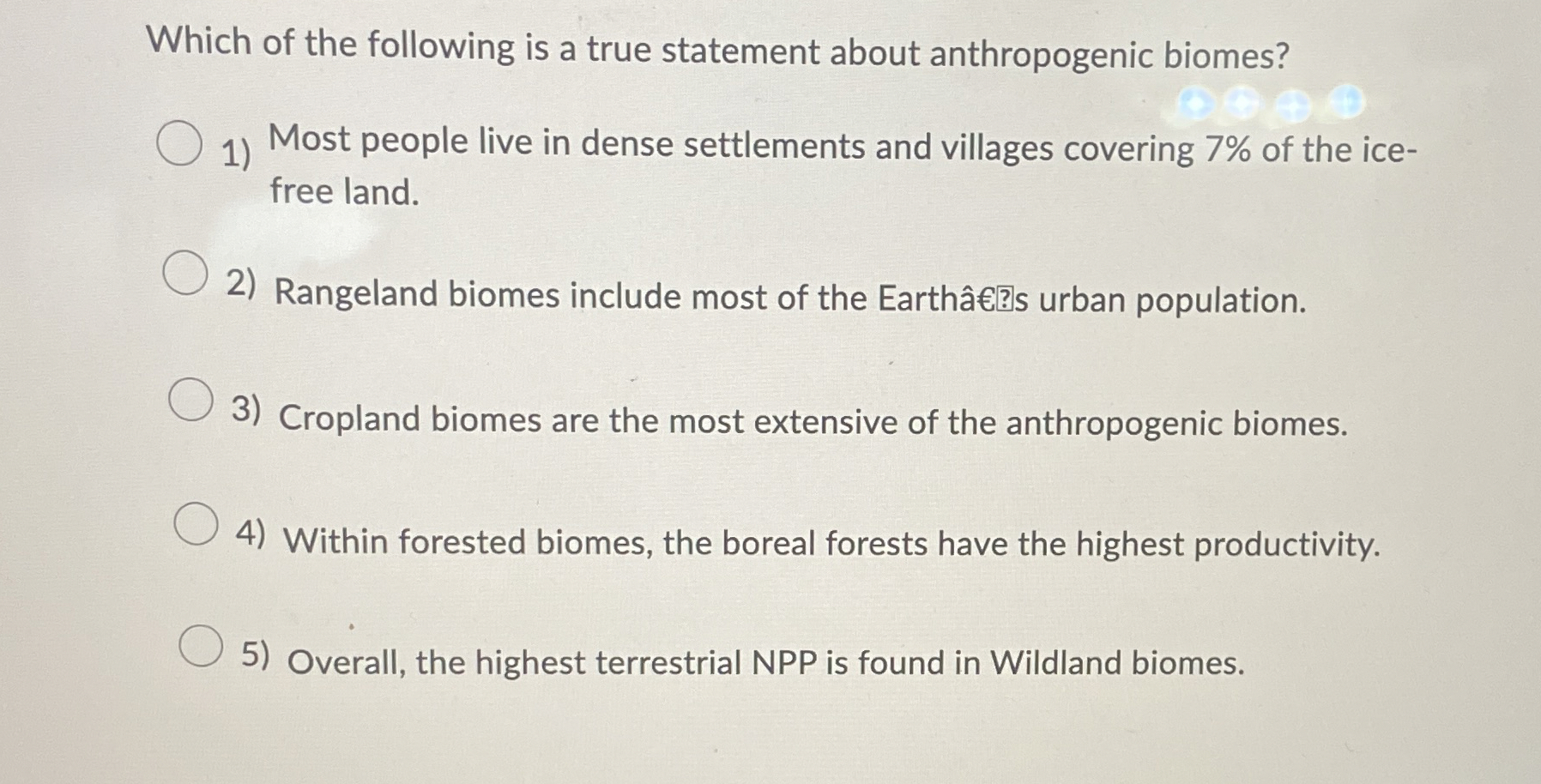 Solved Which of the following is a true statement about | Chegg.com