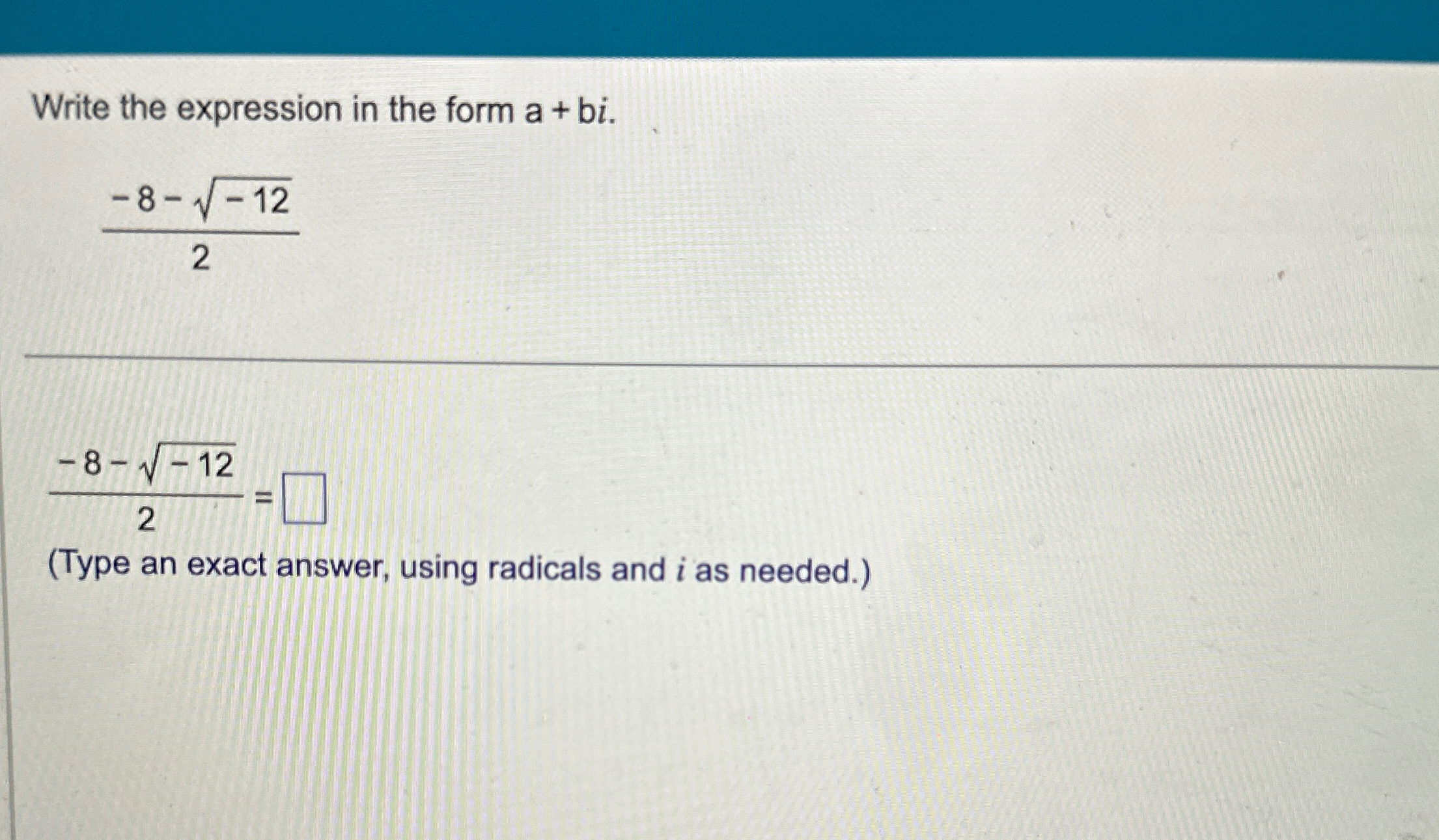 Solved Write the expression in the form | Chegg.com
