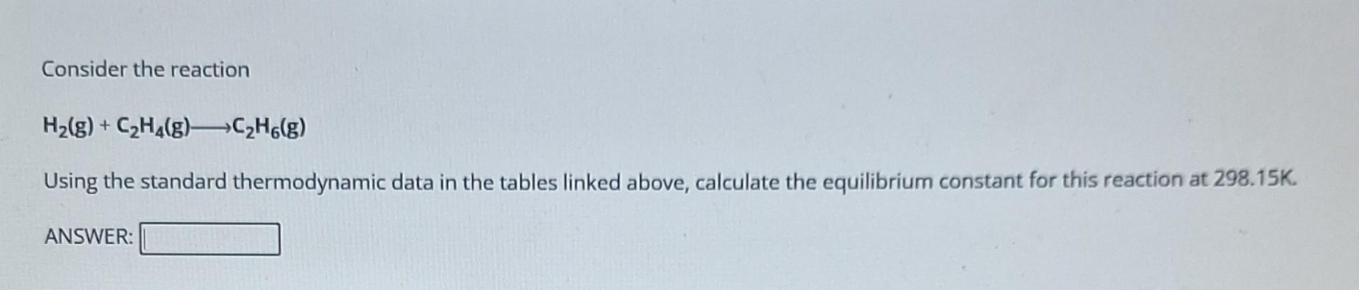 Solved For the reaction CH4( g)+H2O(g) 3H2( g)+CO(g)ΔH∘=206 | Chegg.com